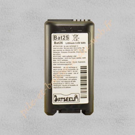 Pile Batli26 compatible Bat26, remplace la pile d'origine Daitem